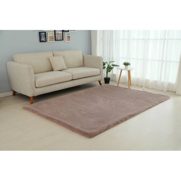 Mercer41 Loesch Faux Fur White Rug & Reviews | Wayfair