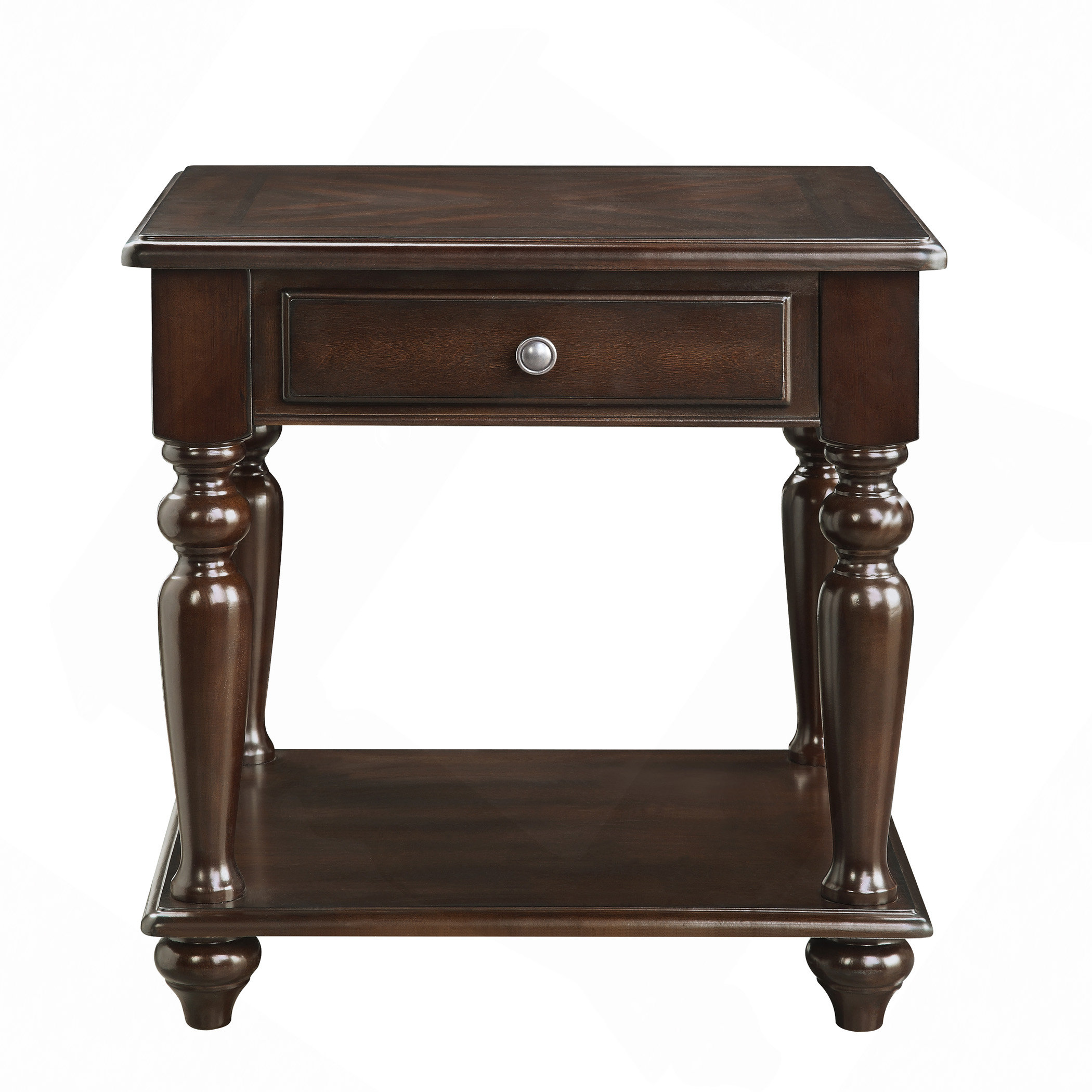 Corrigan Studio Modern Traditional Style End Table With Drawer And ...