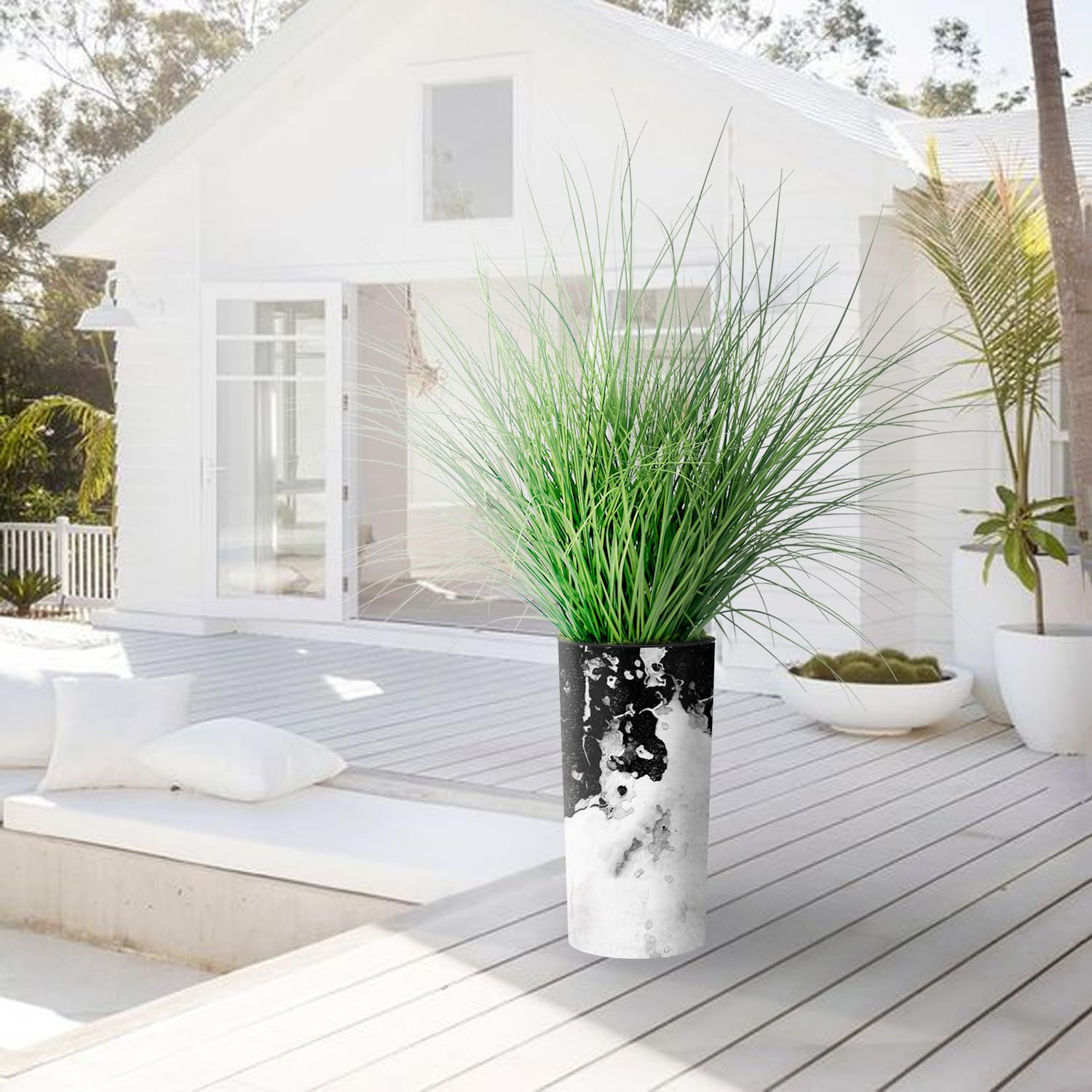 SIGNLEADER Onion Grass Silk Tree - Artificial Plants in Modern Outdoor ...