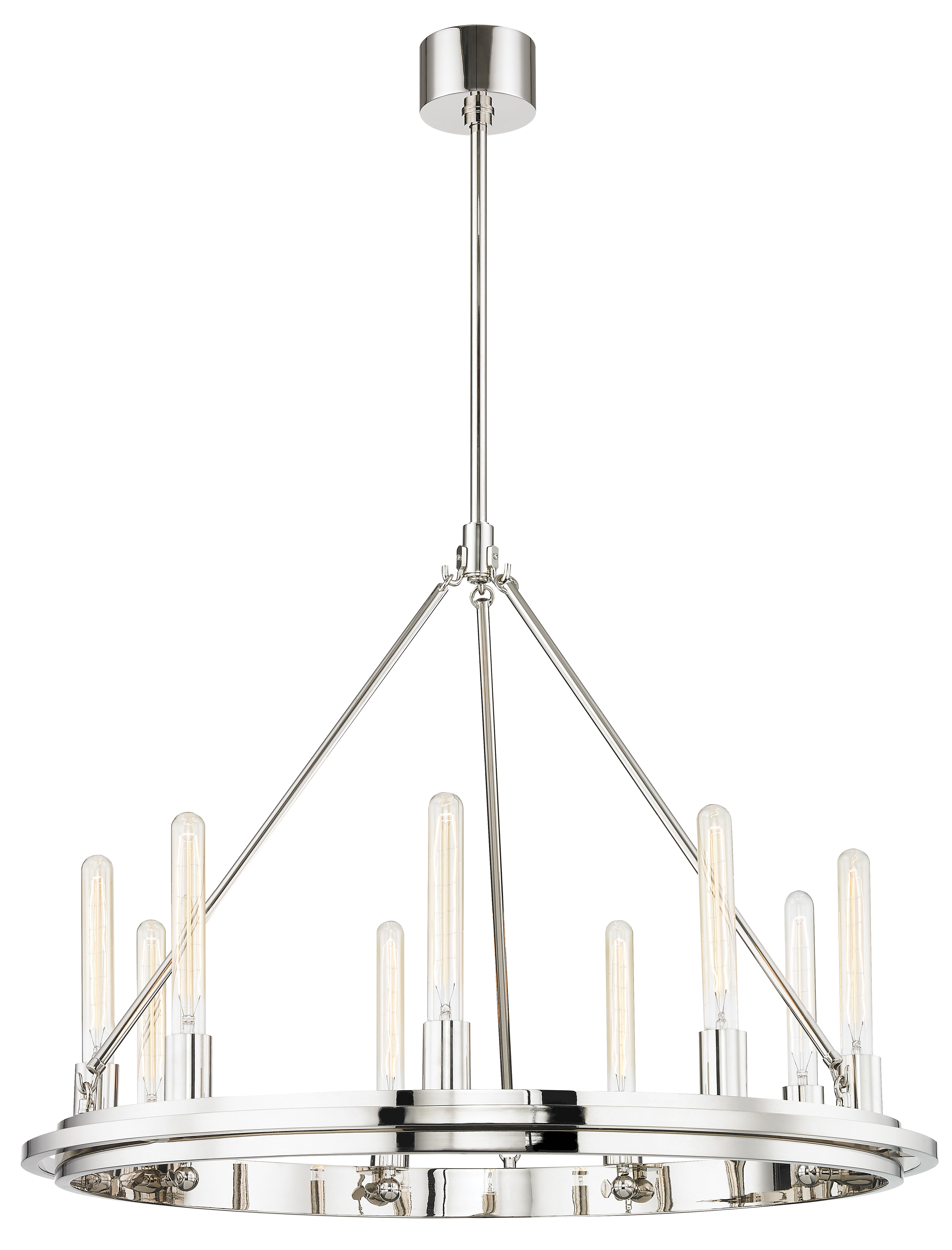 Hudson Valley Lighting Chambers 9 - Light Candle Style Wagon Wheel ...