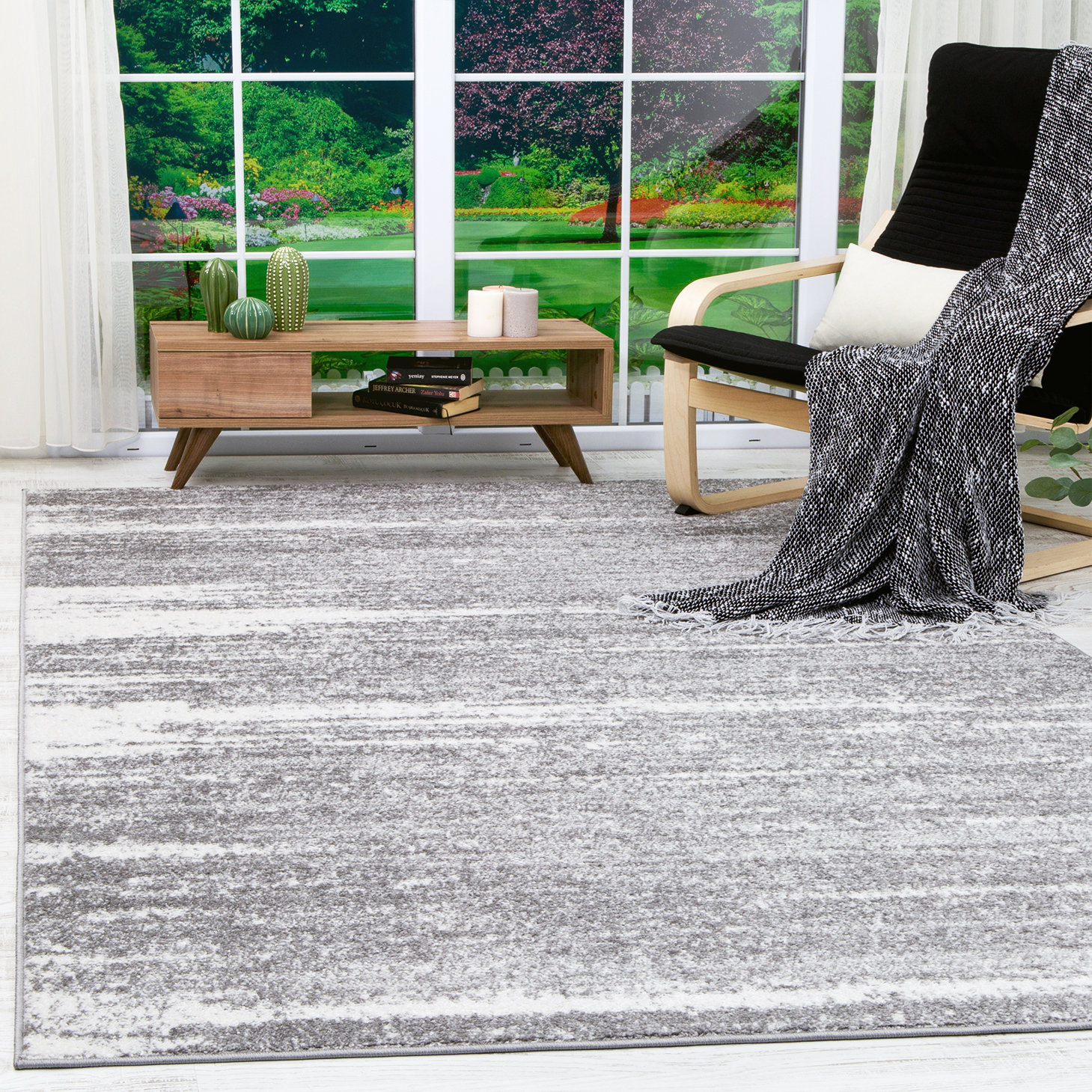 17 Stories Gray Area Rug & Reviews | Wayfair