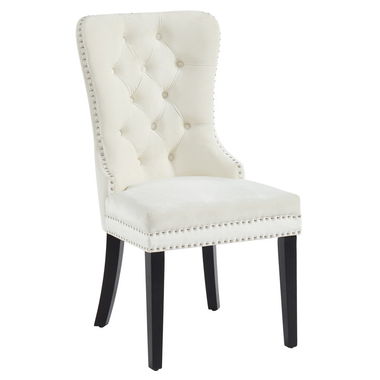 Gracie Oaks Kestrel Tufted Velvet Upholstered Parsons Chair & Reviews ...