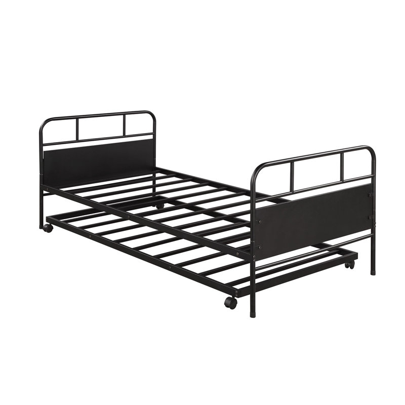 LivEditor Metal Daybed Platform Bed Frame With Trundle | Wayfair