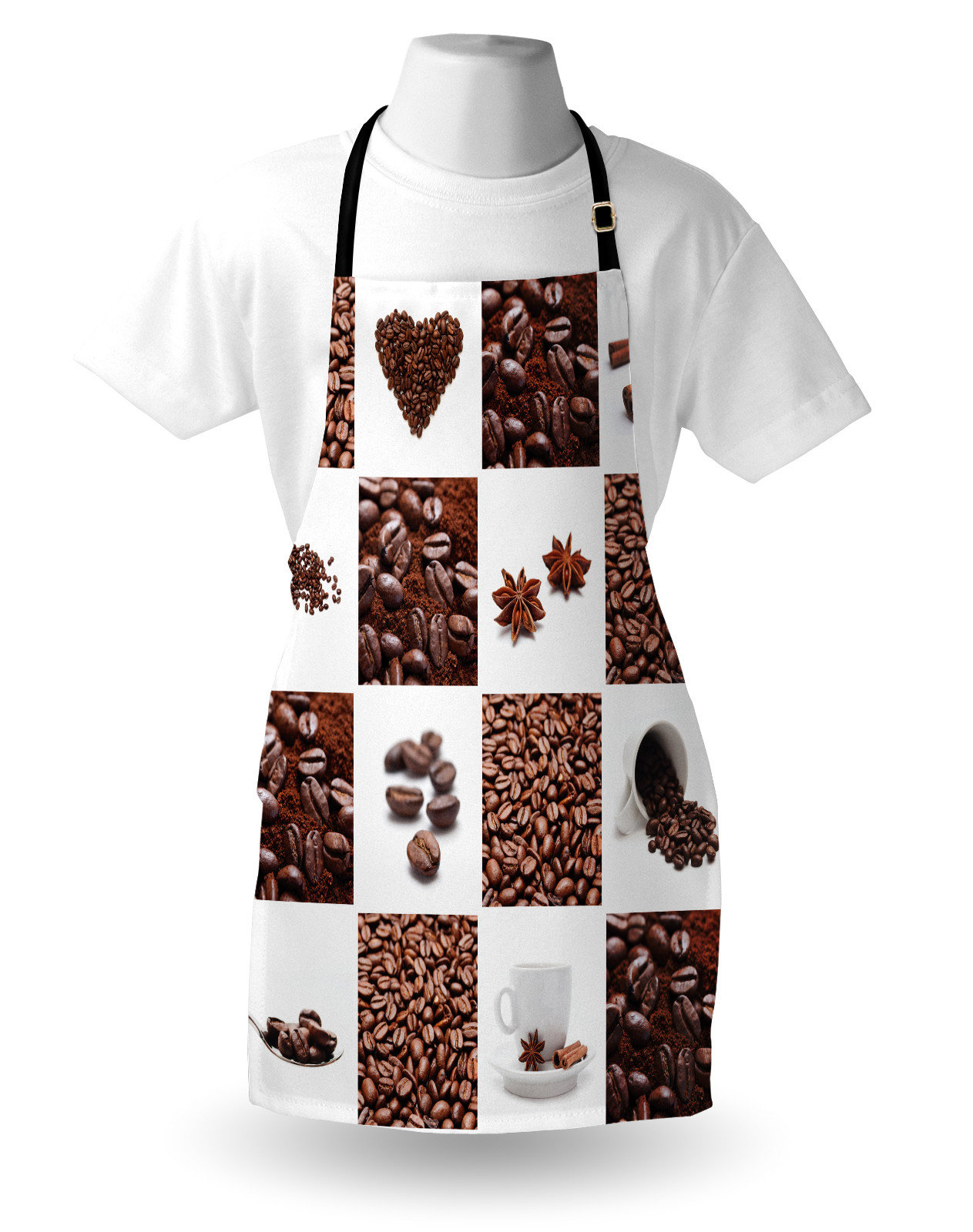 East Urban Home Coffee Apron Unisex, Roasted Coffee Beans, Adult Size ...