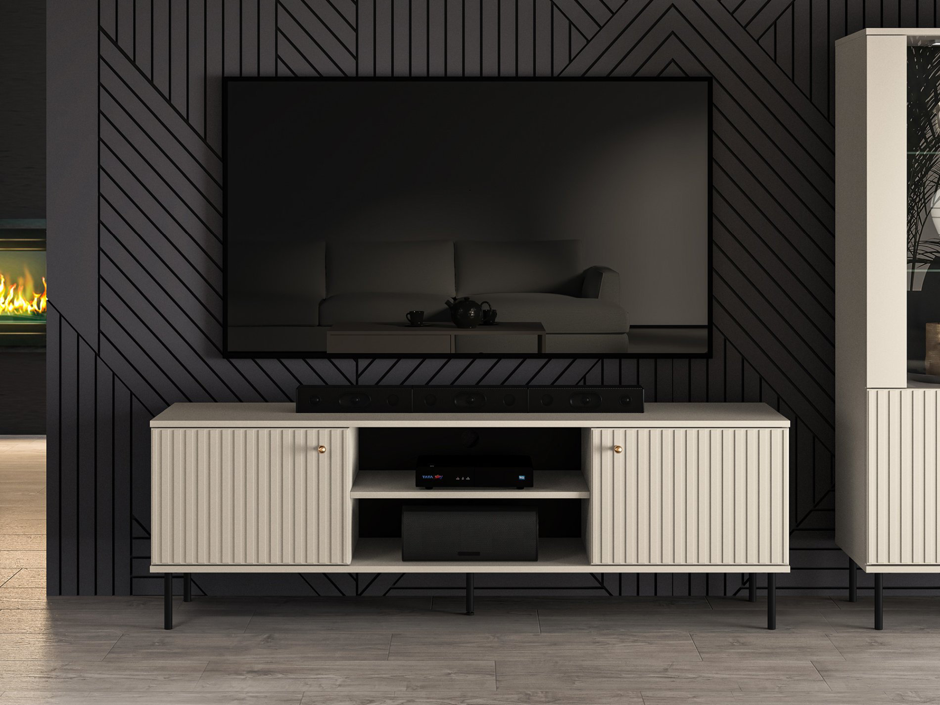 Ebern Designs TV-LOWBOARD Beige 160 cm | Wayfair.co.uk