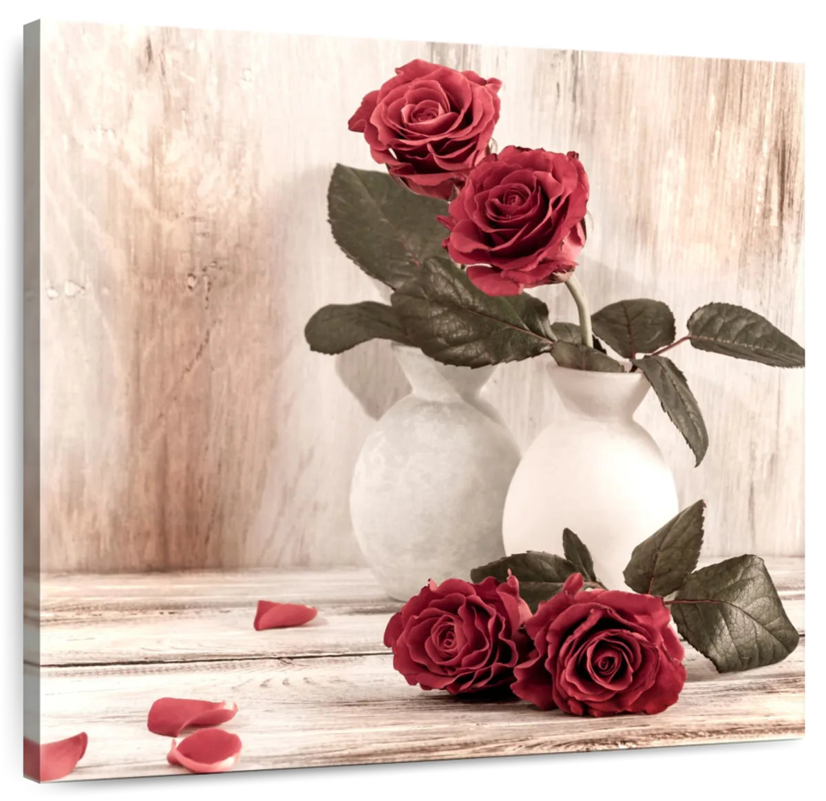 Lark Manor™ Harnek Romantic Vase Of Roses | Wayfair