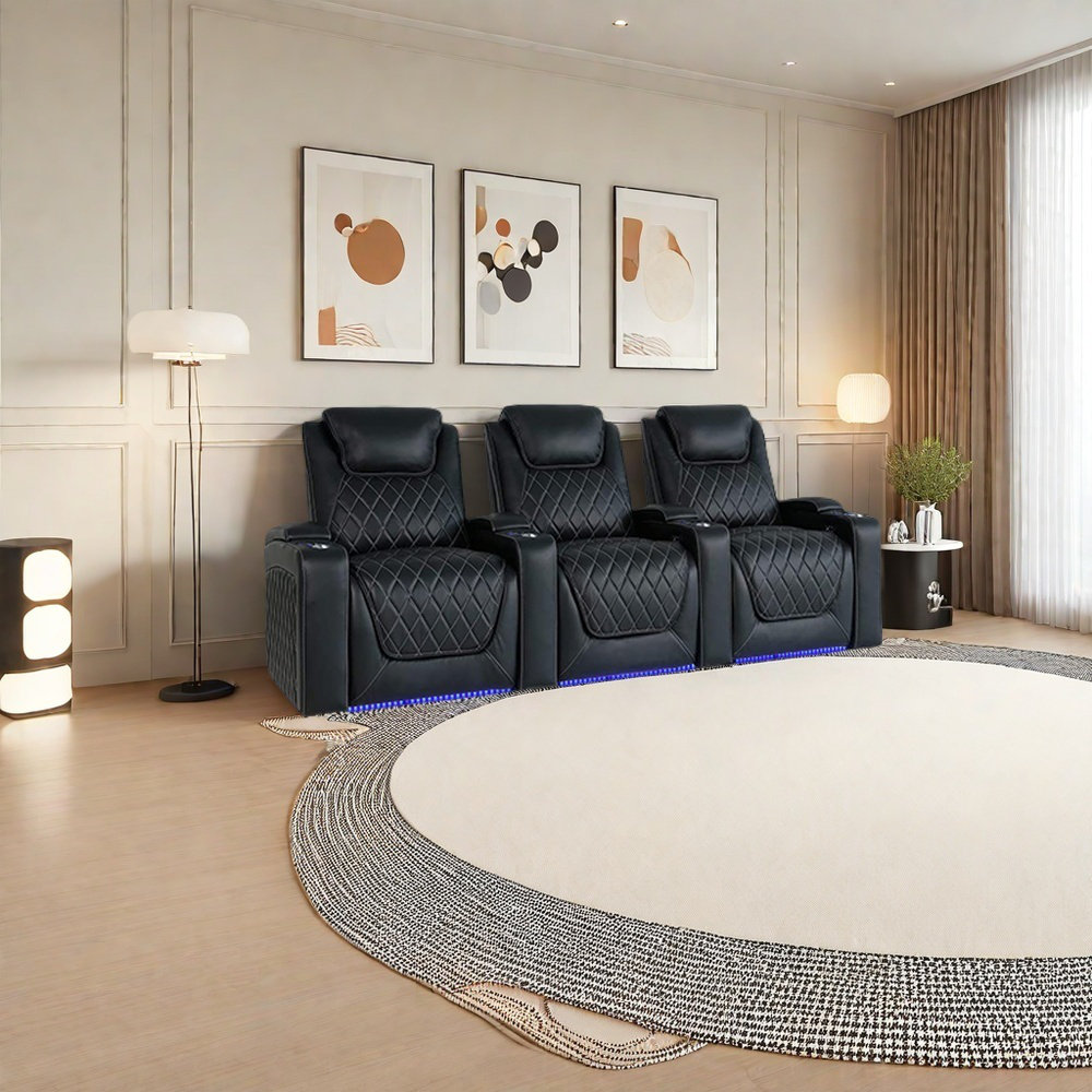 ANCOREY Home theater electric function sofa | Wayfair