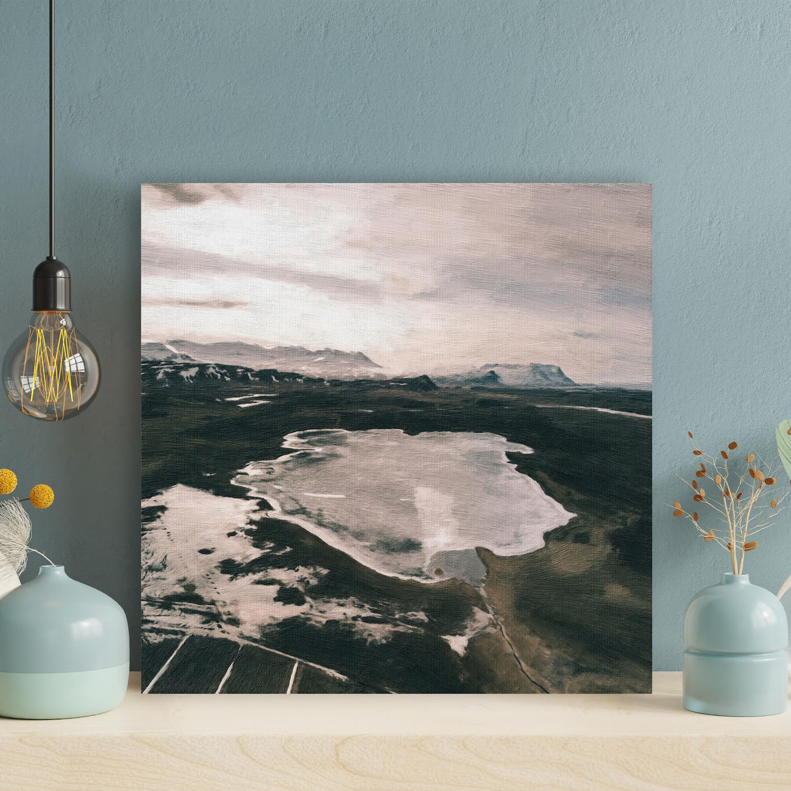 Latitude Run® Body Of Water Across White Mountains - 1 Piece Rectangle ...