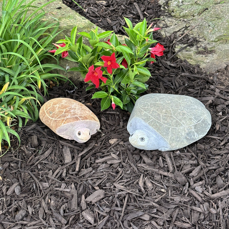 Arlmont & Co. Romelle Turtles Animals Weather Resistant Stone Garden ...