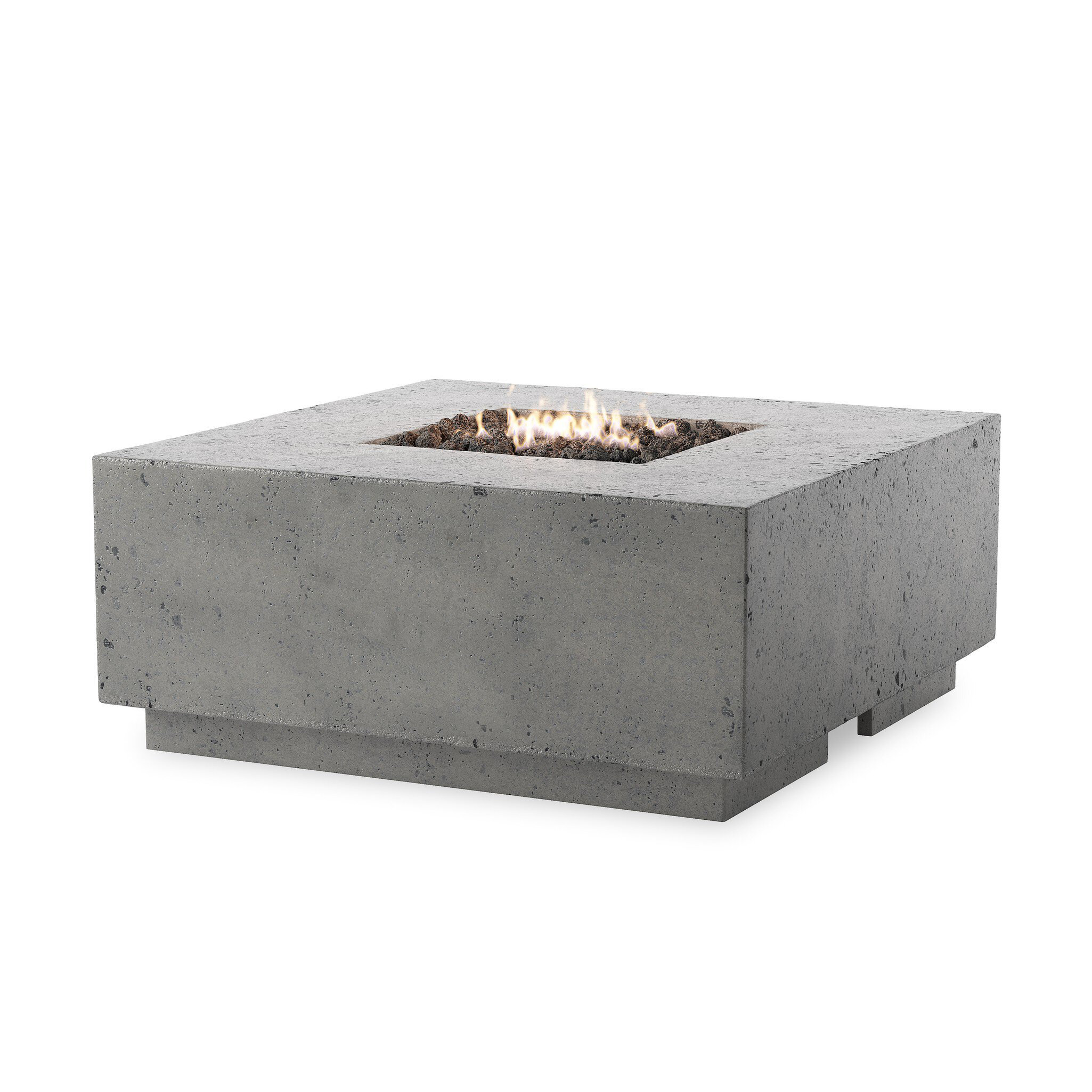 Four Hands Donovan Outdoor 42" Concrete Propane Fire Pit Table | Perigold