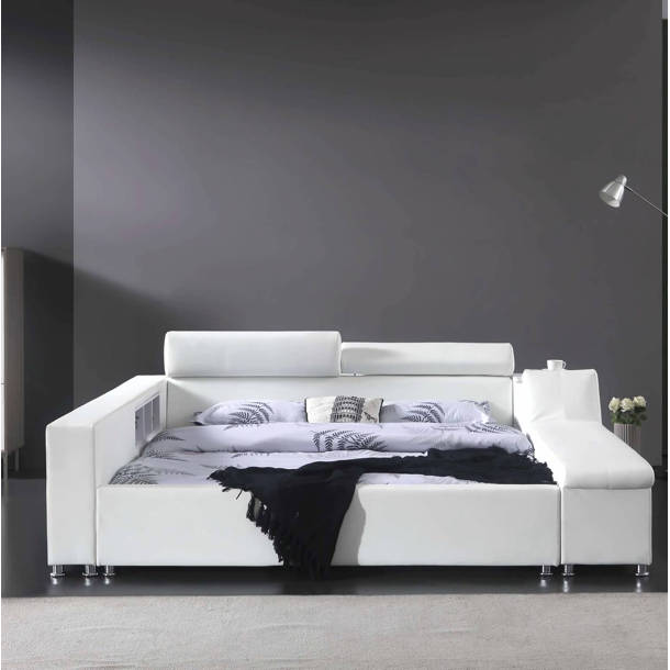 Orren Ellis Toto Upholstered Platform 4 Piece Bedroom Set | Wayfair