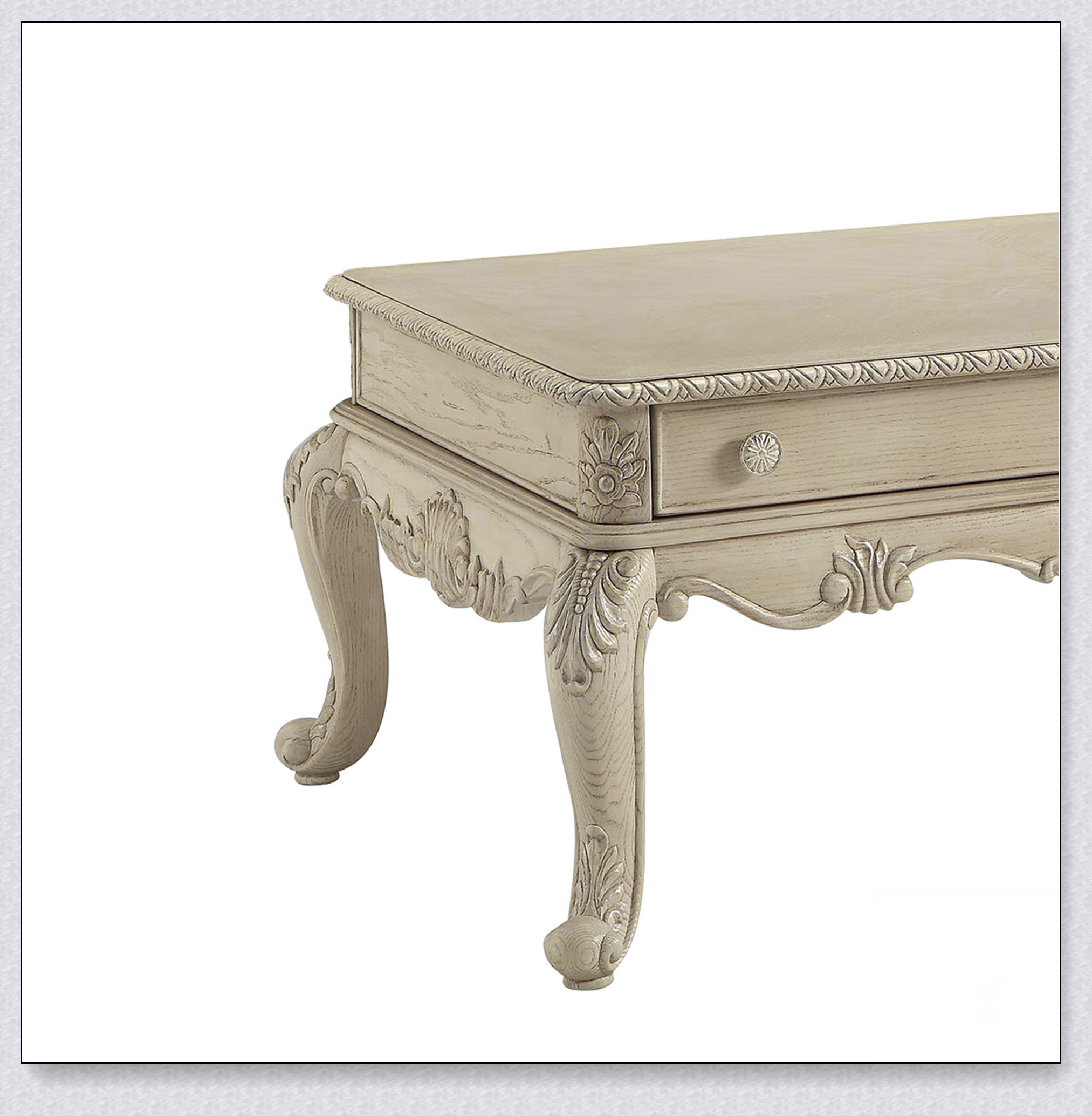 Darby Home Co Antique 2-Drawer Coffee Table with Cabriole Leg | Wayfair