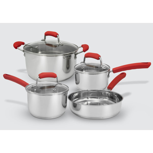 Cook Pro 7 - Piece Stainless Steel Cookware Set | Wayfair