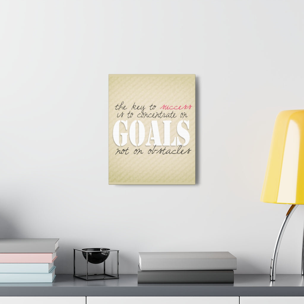 Trinx Concentrate on Goals - Wrapped Canvas Textual Art | Wayfair