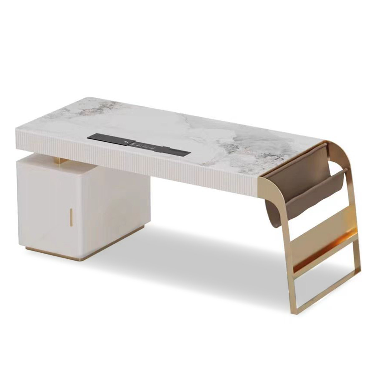 Stella Trek Luxury Style Sintered Stone Tabletop Office Desk | Wayfair