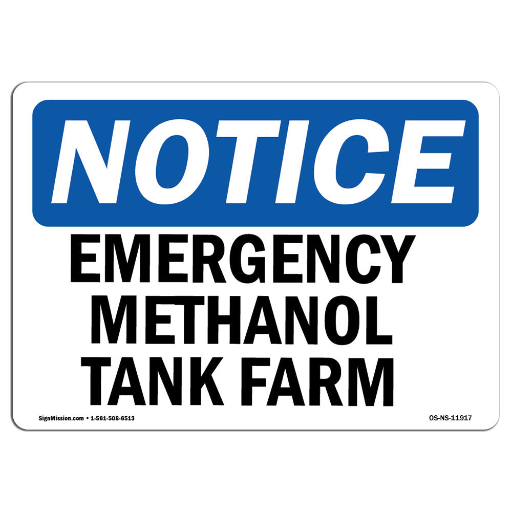 SignMission Emergency Stop Methanol Tank Farm Sign | Wayfair