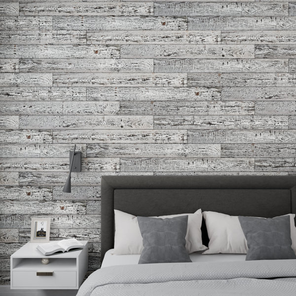 Easy Planking Planches murales en bois de grange de style thermo-traité ...