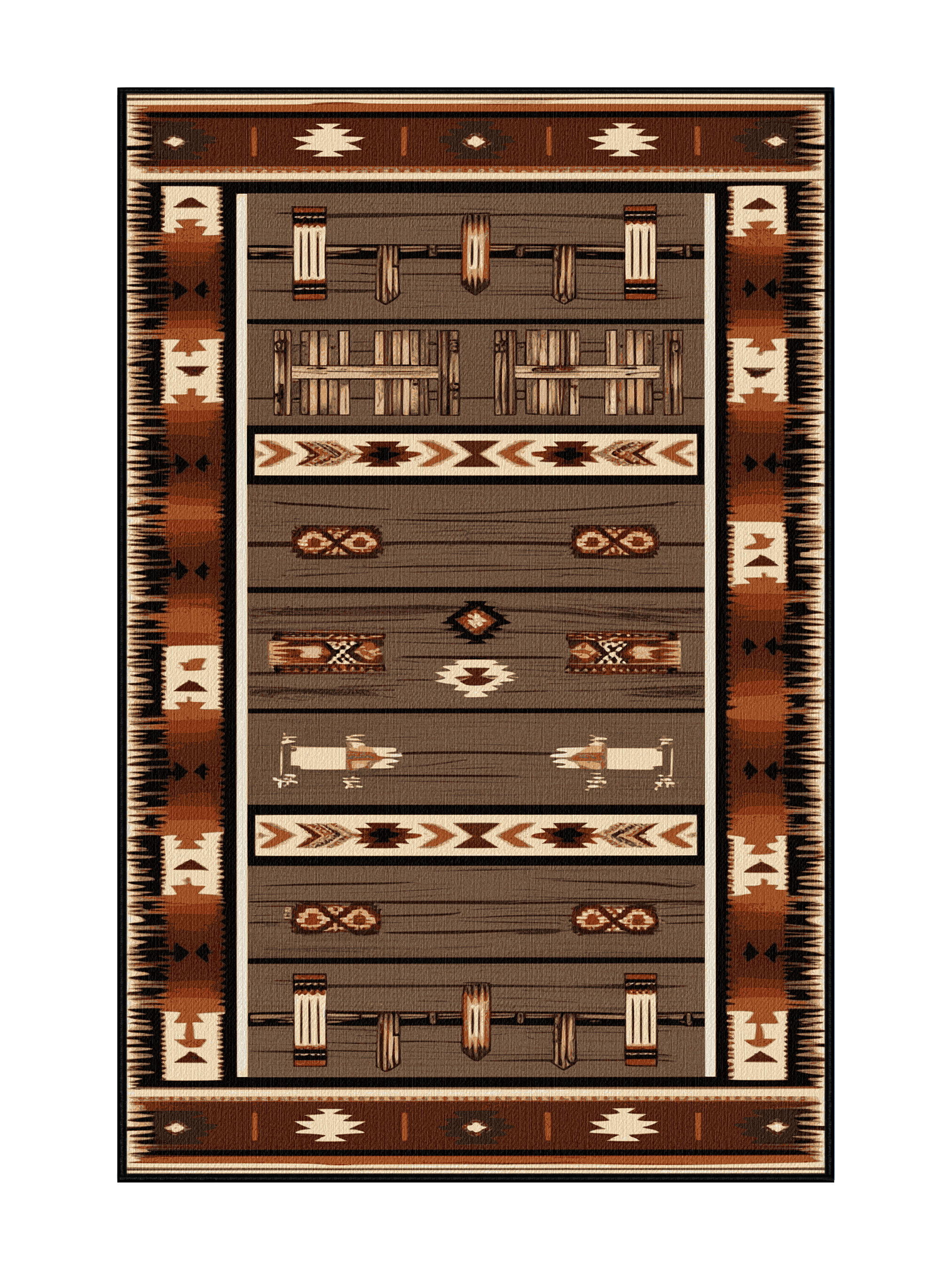 Foundry Select Washable Western Ranch Southwestern Area Rug | Wayfair