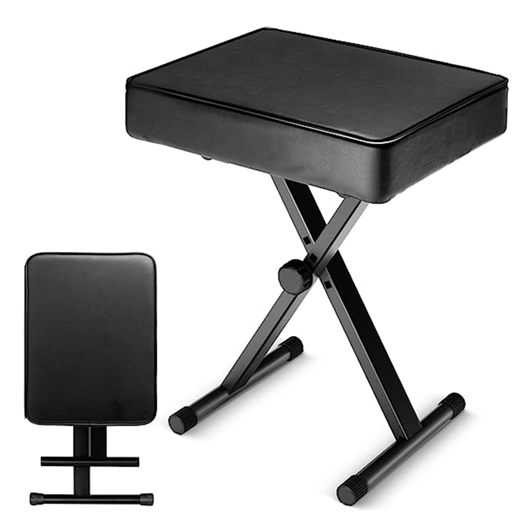 Ebern Designs 5 Core Keyboard Bench X Style Piano Stool Heavy Duty ...