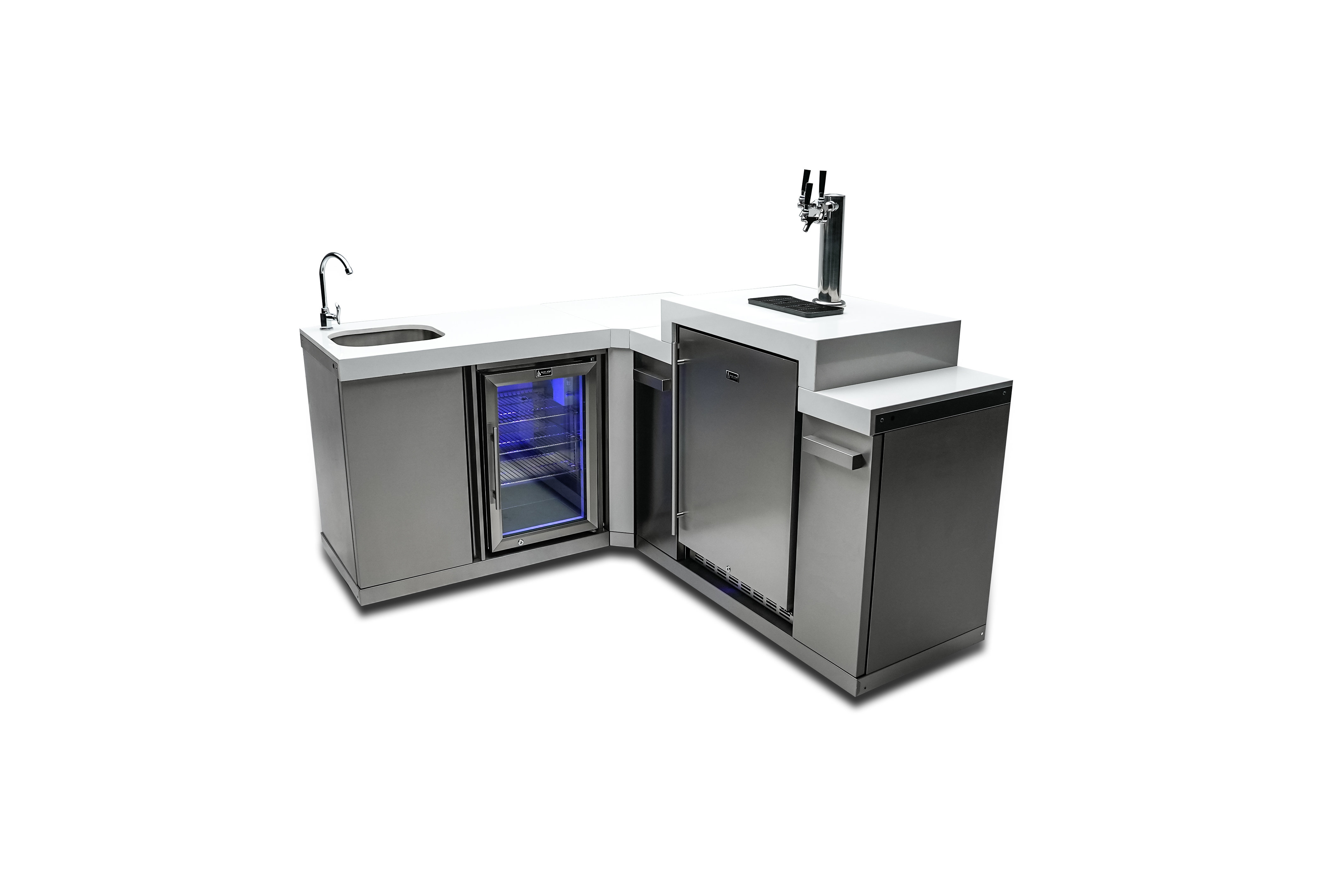 Mont Alpi Bar Series Ma-bev90keg 90 Degree Stainless Steel Outdoor ...