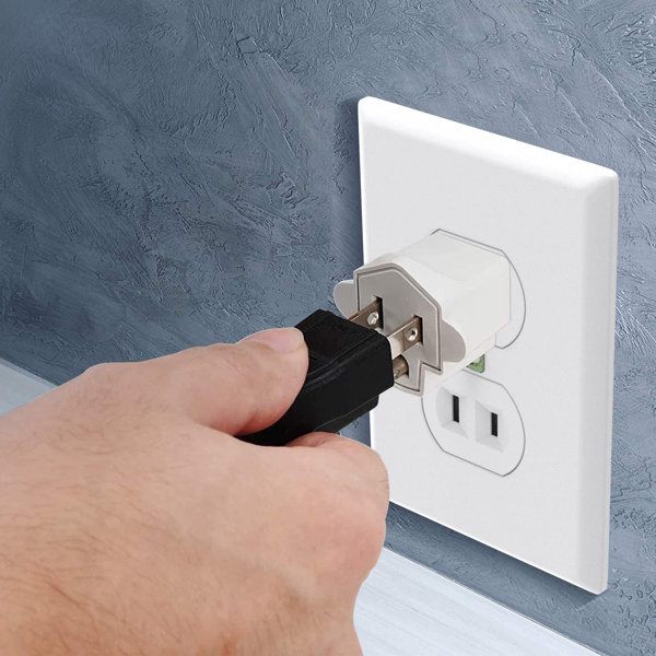 JACKYLED 3-2 Prong Adapters Grounding Adapter 3-Prong to 2-Prong ...