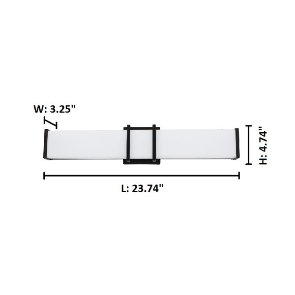 Wade Logan® Chania 1-Light Dimmable LED Bath Sconce & Reviews | Wayfair