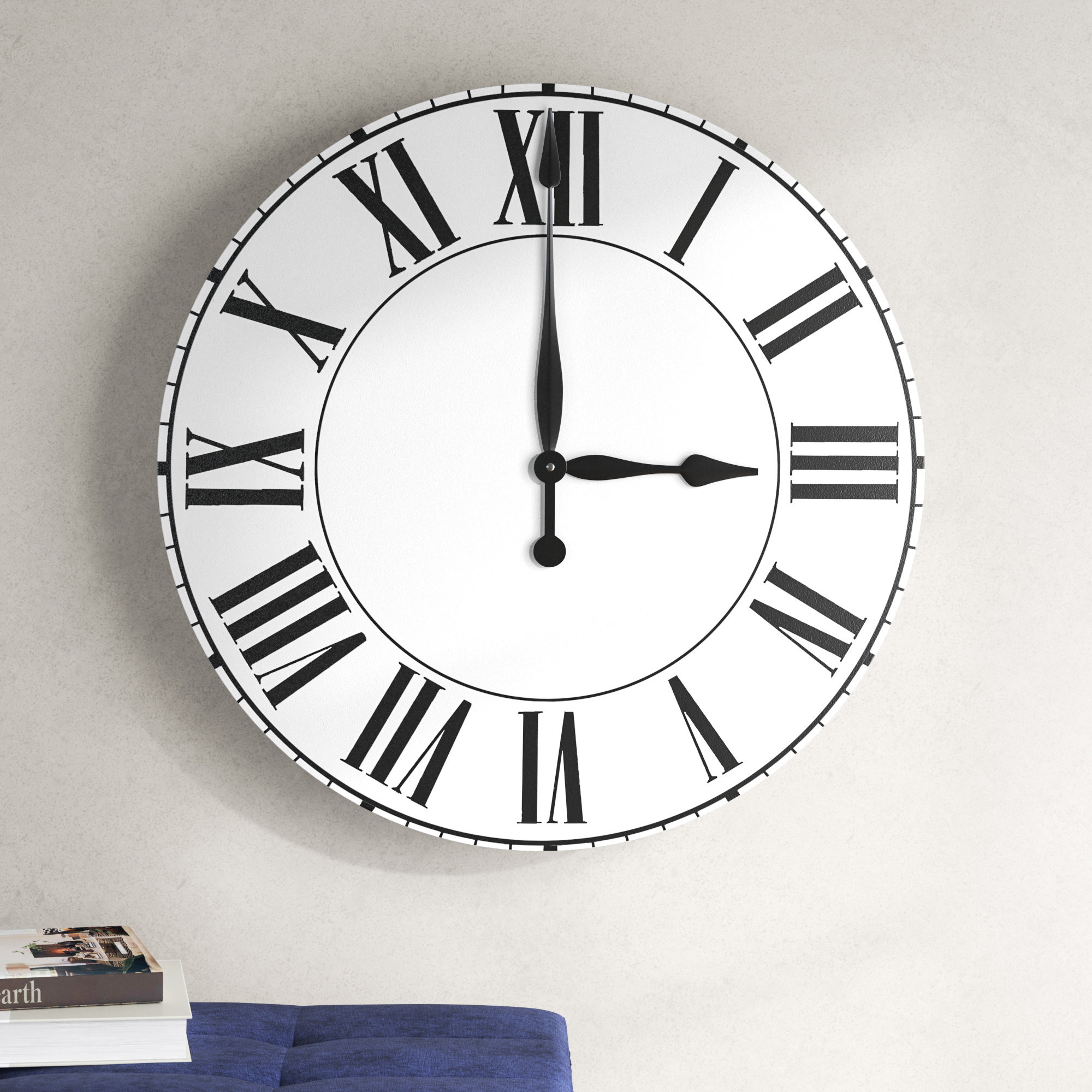 Lark Manor™ Oversized Avalynn Wall Clock & Reviews | Wayfair