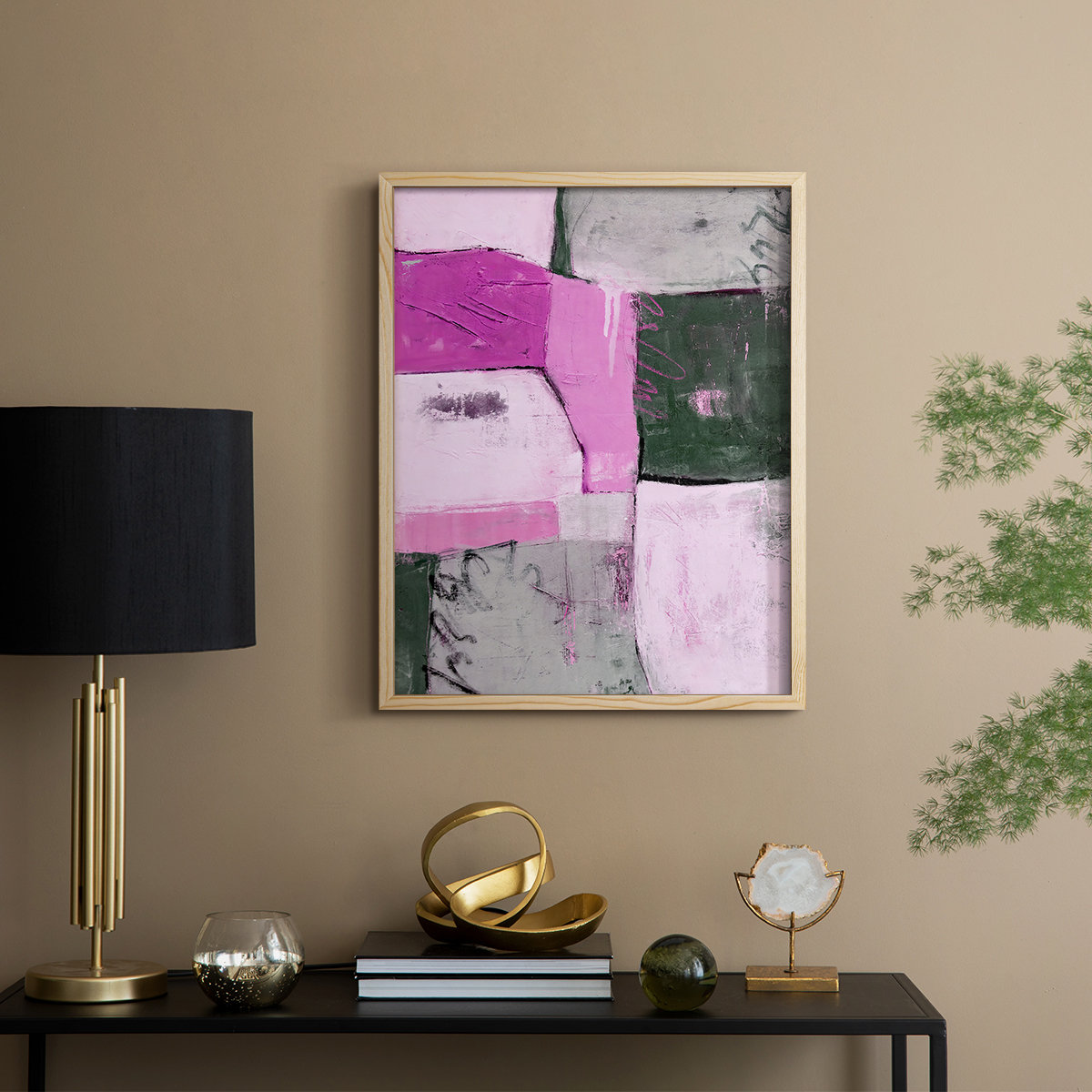 Wrought Studio™ Party Mixer II Framed Print - Solid Wood - Wayfair Canada