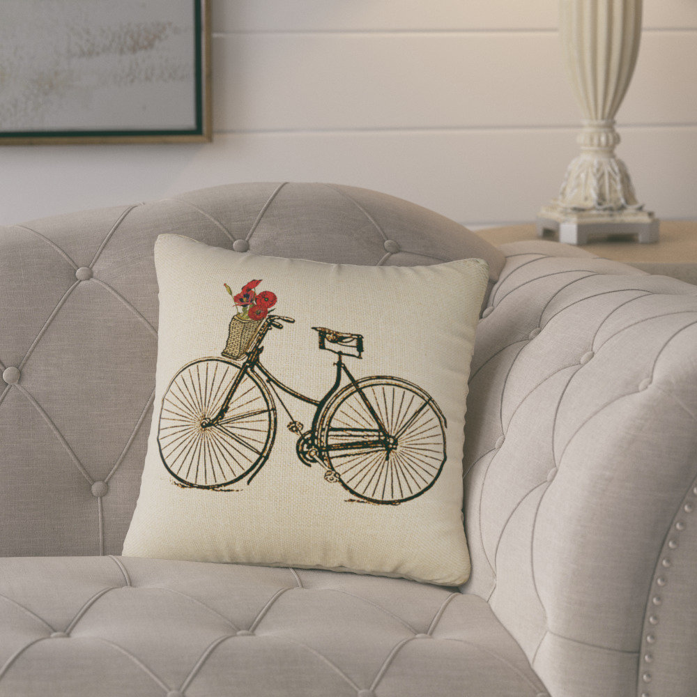 TheWatsonShop Bike Bike Throw Pillow & Reviews | Wayfair