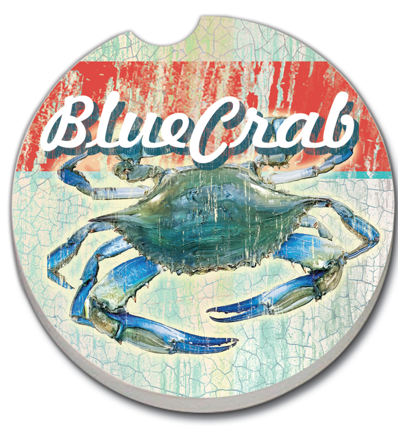 Highland Dunes Crab Absorbent Stone Car Coaster | Wayfair
