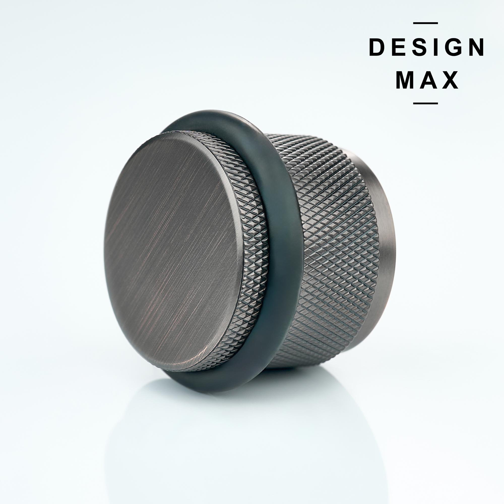 Design Max Smoke Bronze Knurled Solid Brass Door Stop - Wayfair Canada