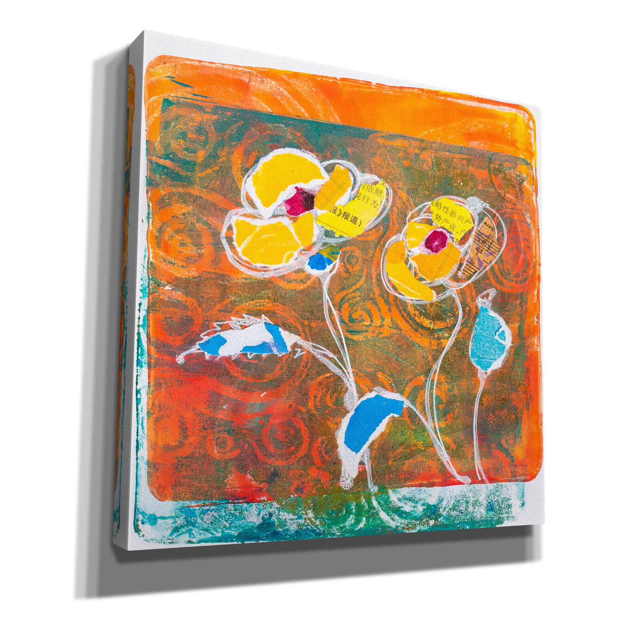 Bungalow Rose Yellow Petals On Canvas by St. Hilaire Elizabeth Print ...