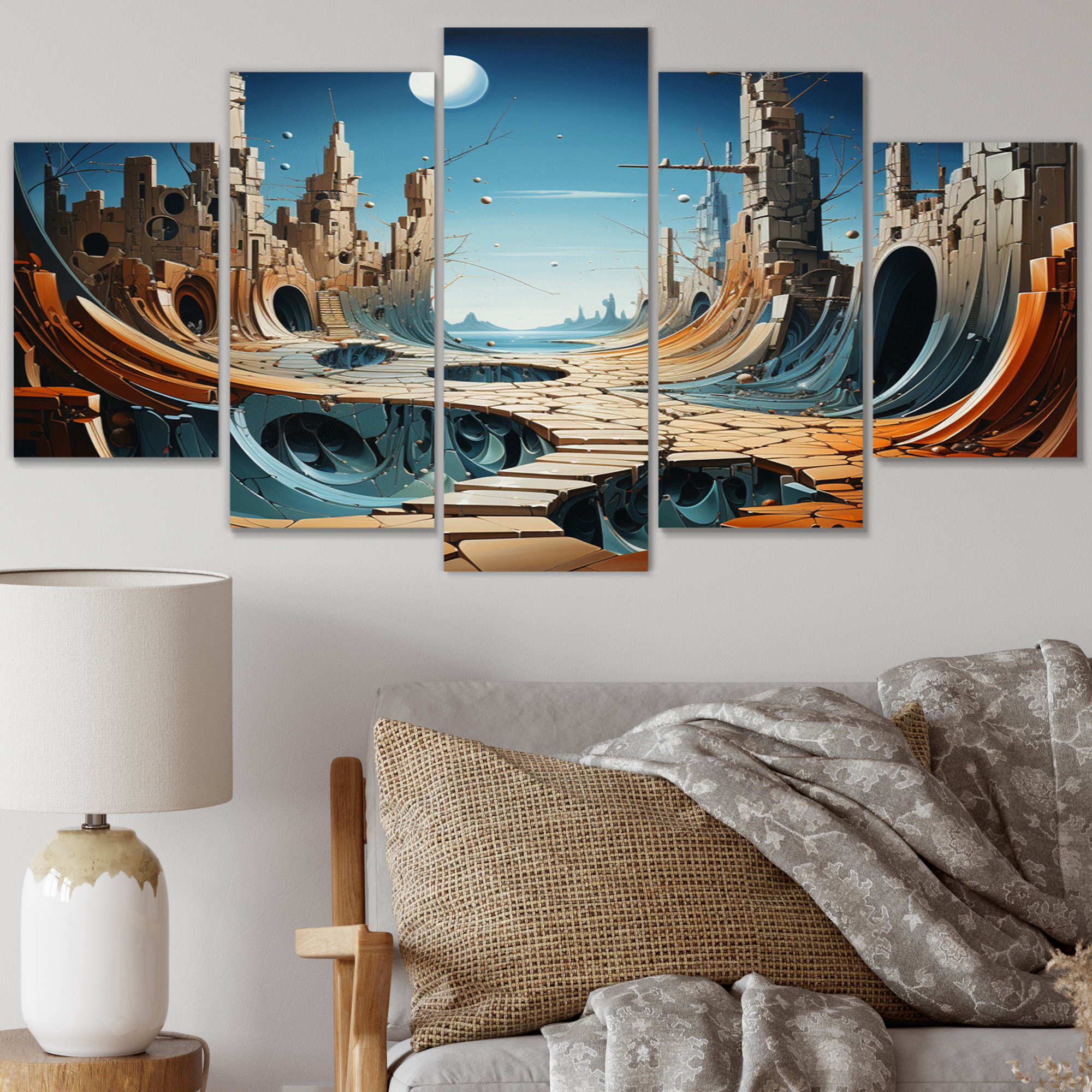 Latitude Run® Surrealism The Persistence Of Canyon - Surrealism Wall ...