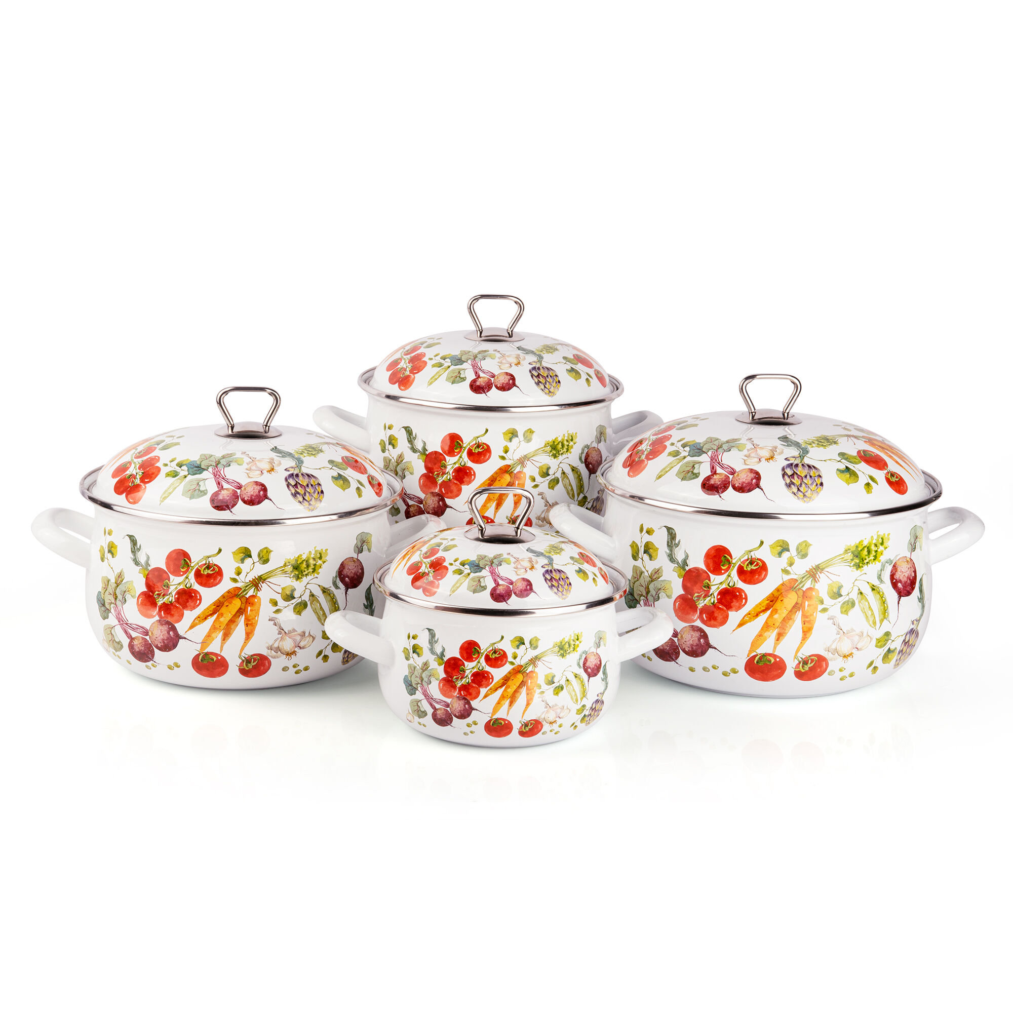 STP-Goods Italian Garden Enamel Soup Pot Set | Wayfair