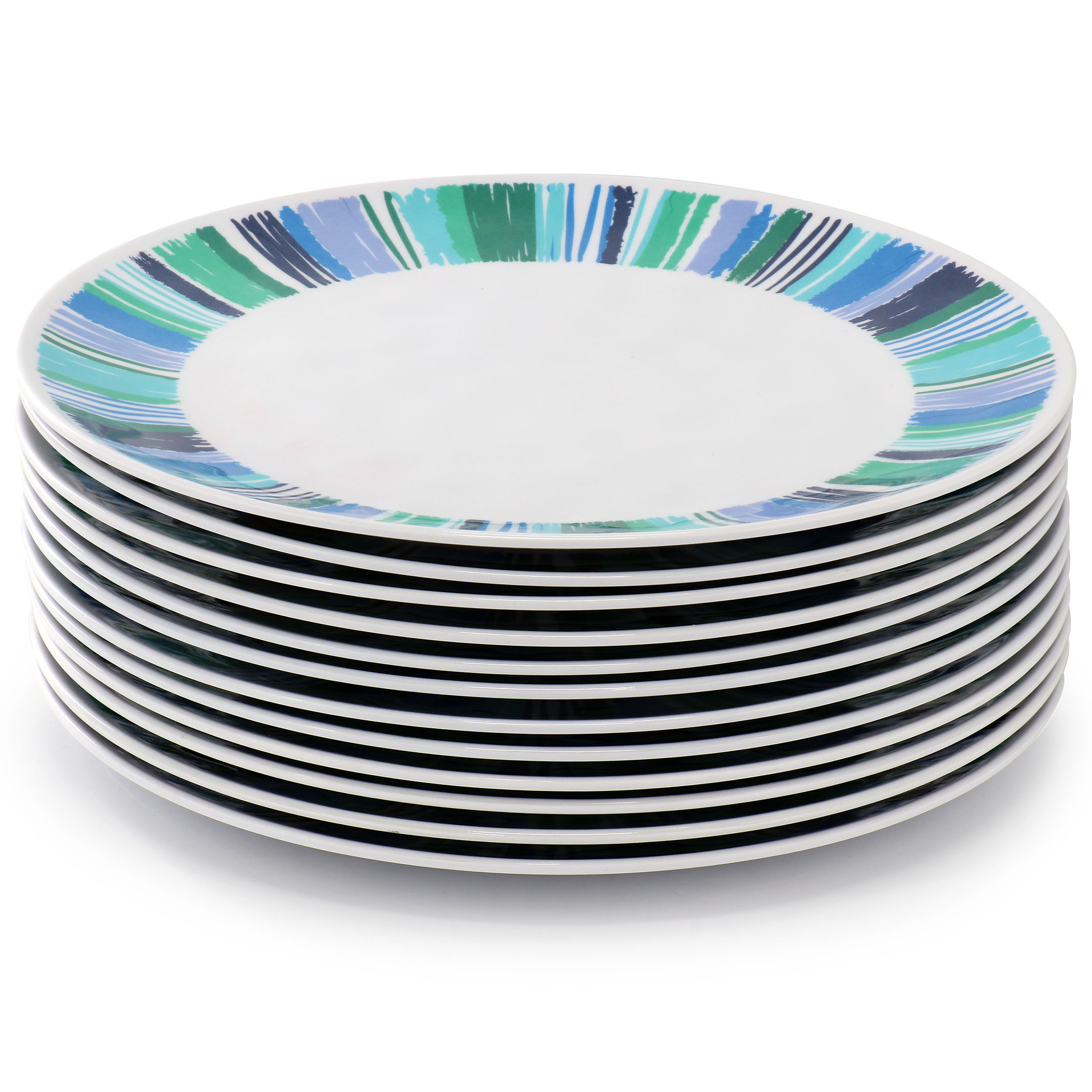 Gibson Home Tropical Sway Orleans 12 Piece 11 Inch Melamine Dinner ...