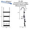 RecPro 4 - Step Aluminum/Plastic Small Step Ladder | Wayfair