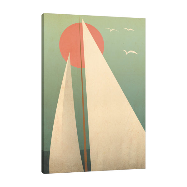 Jaxson Rea Sails III by Ryan Fowler - Wrapped Canvas Print | Wayfair