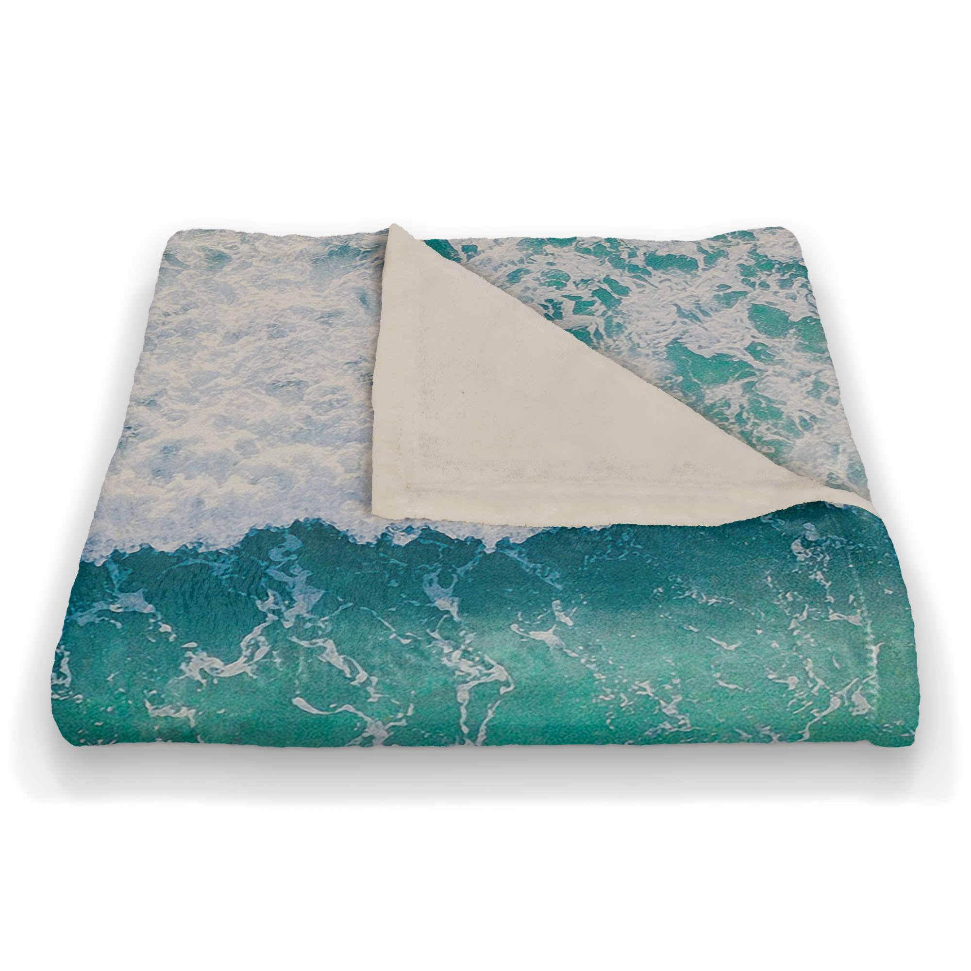 Designs Direct Creative Group Aerial Beach Shore Throw | Wayfair
