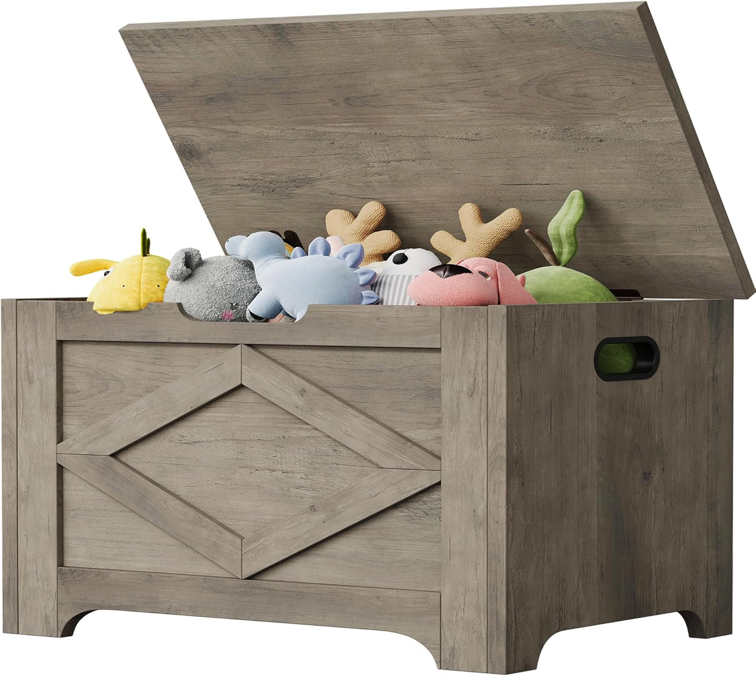 Ophelia & Co. Storage Chest,23.62" Wooden Storage Bench with Safety ...