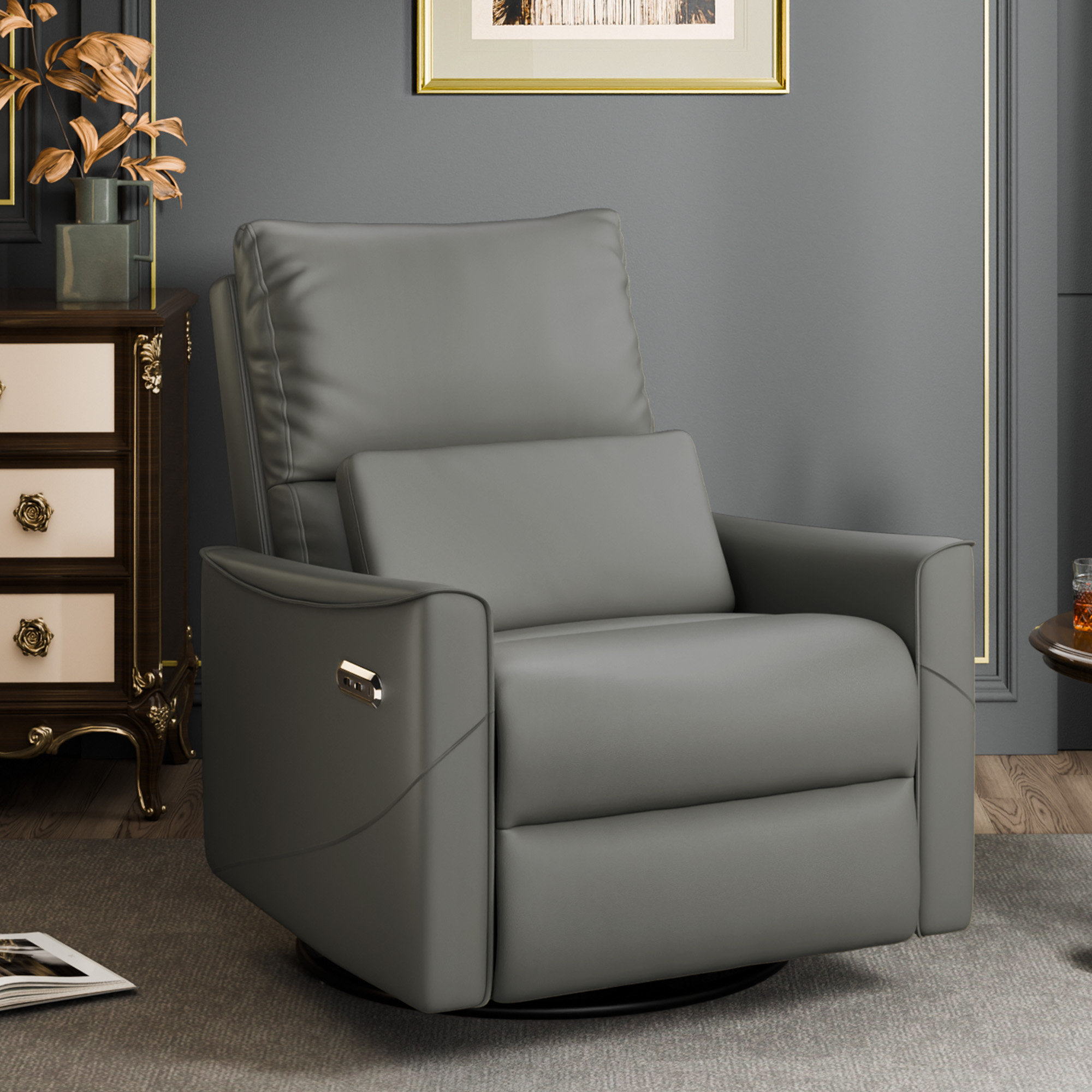 Latitude Run® Swivel Rocker Recliner Chair & Reviews | Wayfair