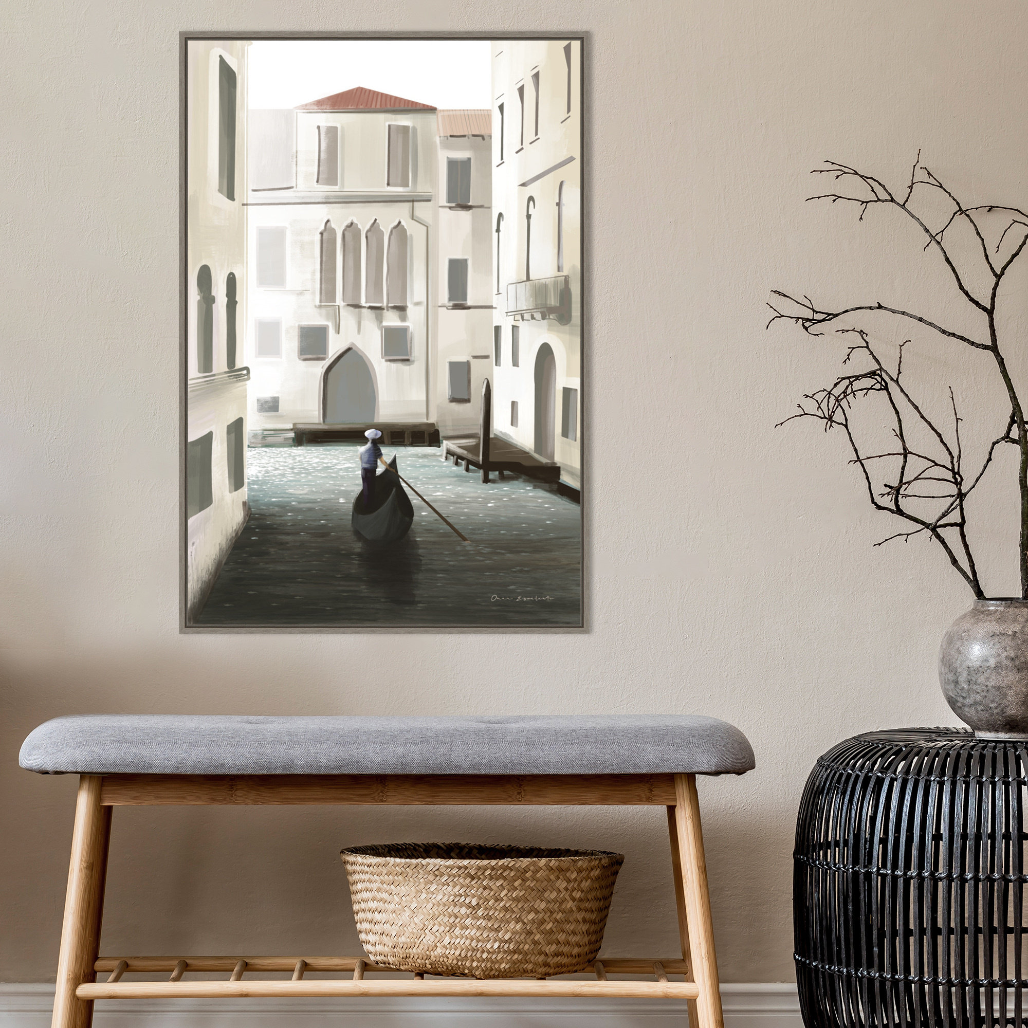 Wildon Home® Venice Moment by Omar Escalante - Floater Frame Print on ...