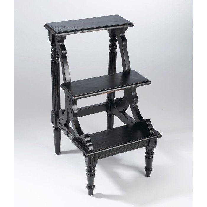 WFX Utility™ Library 3 Step Wood Step Stool & Reviews | Wayfair