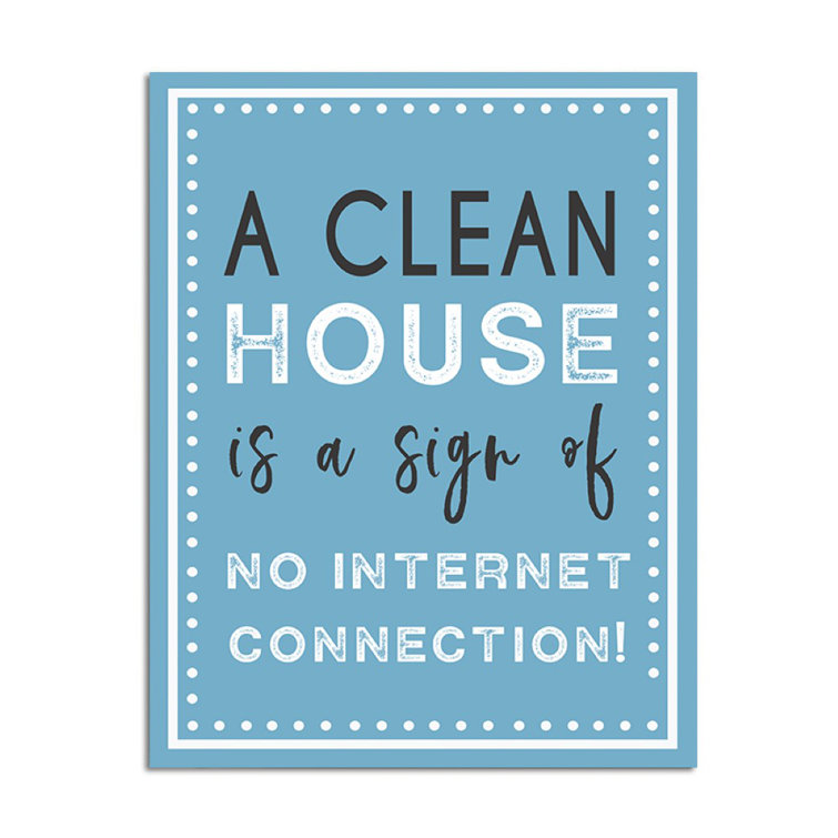 Happy Larry A Clean House Sign | Wayfair.co.uk
