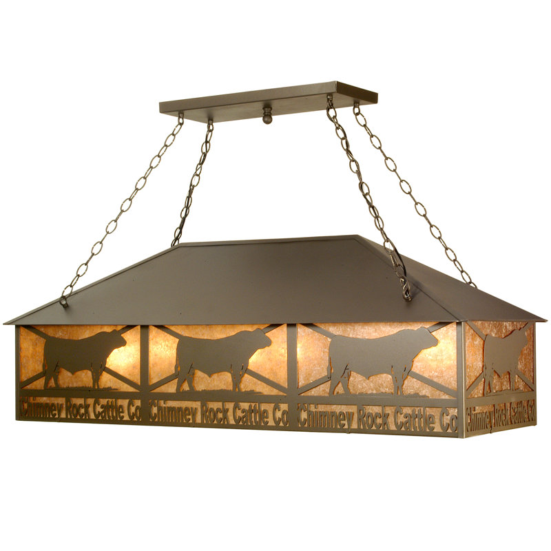 Meyda Lighting Personalized Chimney Rock 9-Light Pool Table Linear ...