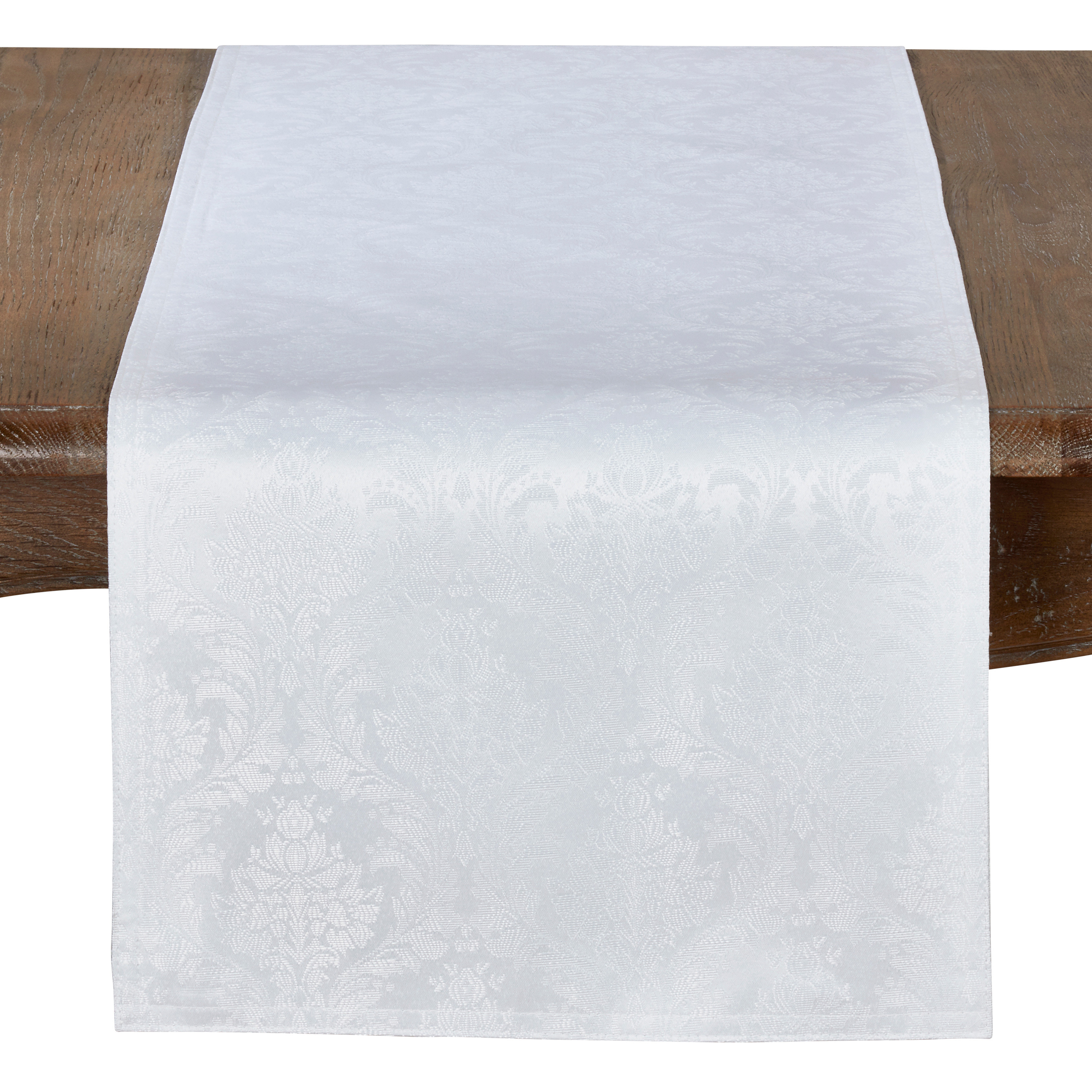 House of Hampton® Wilk Damask Table Runner & Reviews | Wayfair