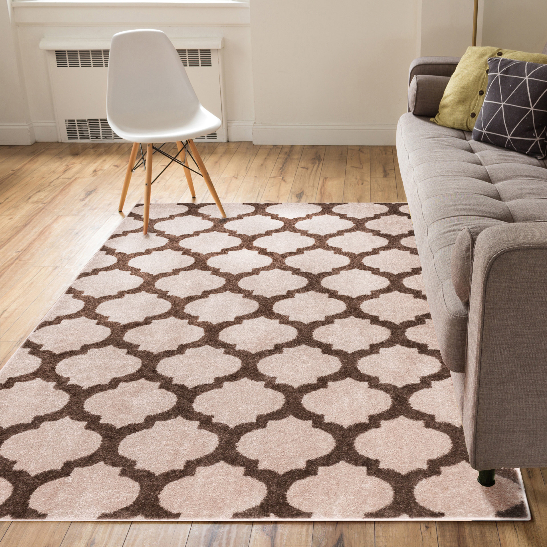 Well Woven Mystic Zoe Beige/Brown Area Rug | Wayfair