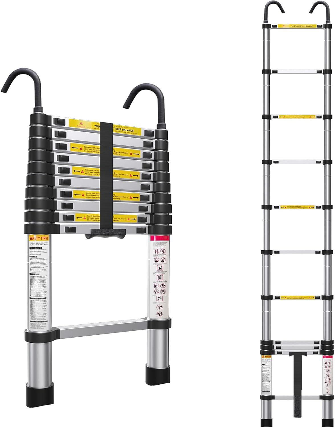 WFX Utility™ 10.5Ft Telescoping Ladder, Multi-Purpose Collapsible ...
