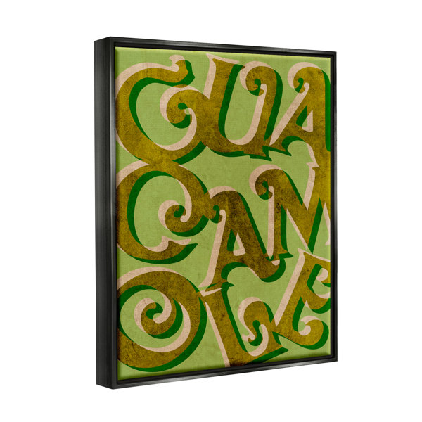 Stupell Industries Whimsical Guacamole Typography Layered Lettering ...