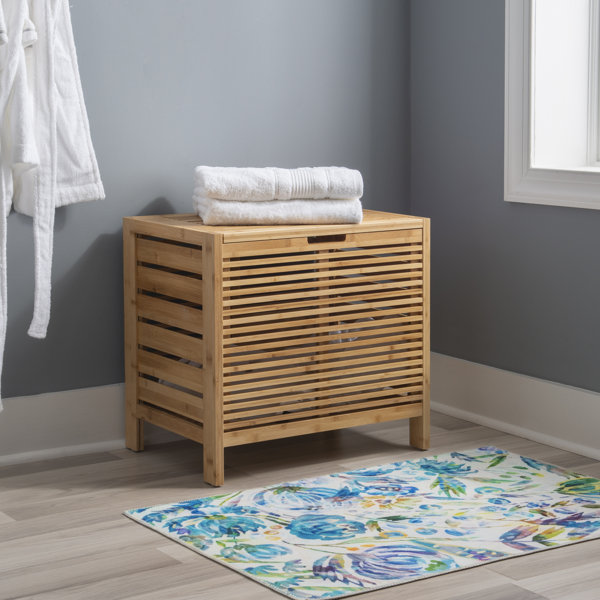 Dotted Line™ Ayden Solid Bamboo Wood Hamper & Reviews | Wayfair