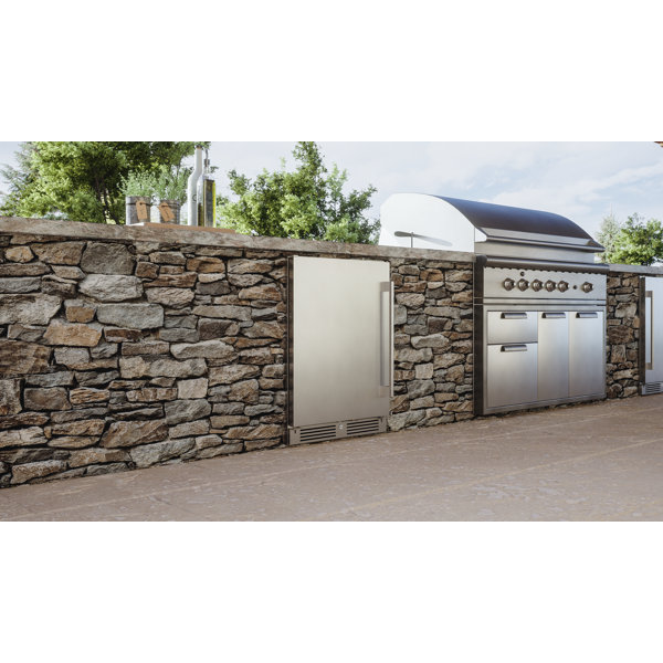 Zephyr Presrv 24" 136 Cans (12 oz.) Outdoor Rated Convertible Beverage ...